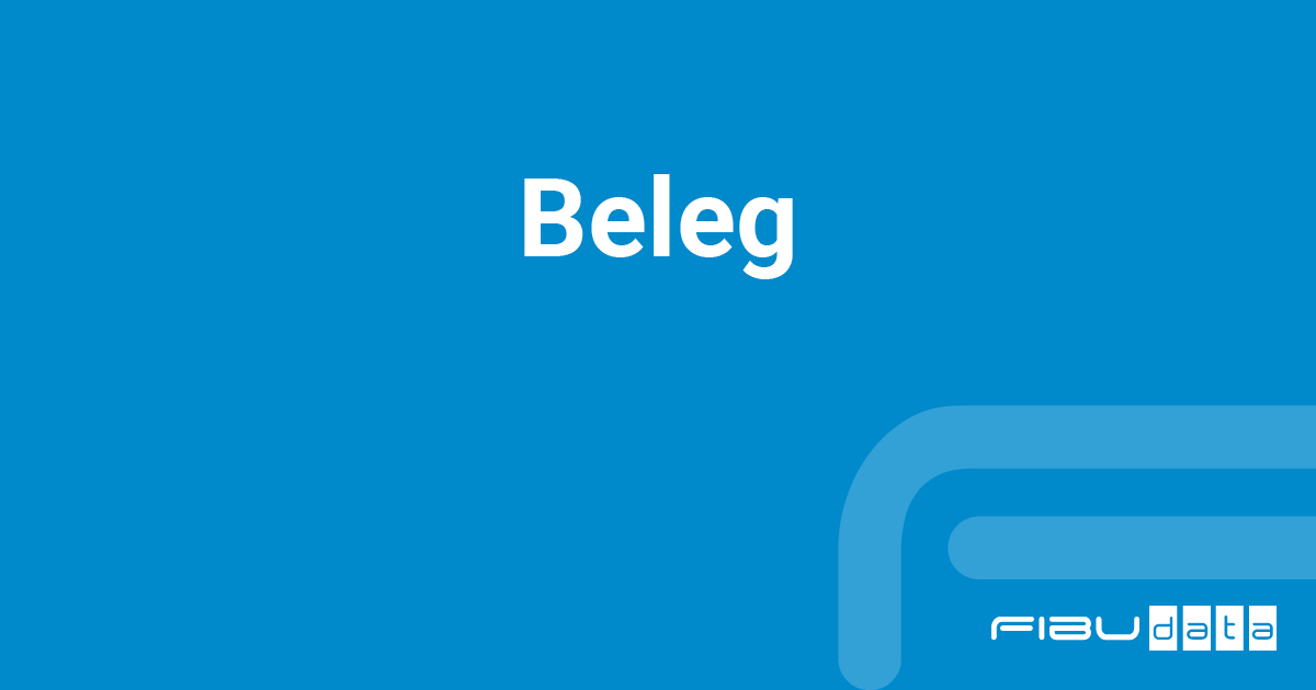 Beleg Definition – FIBUdata Softwareentwicklung