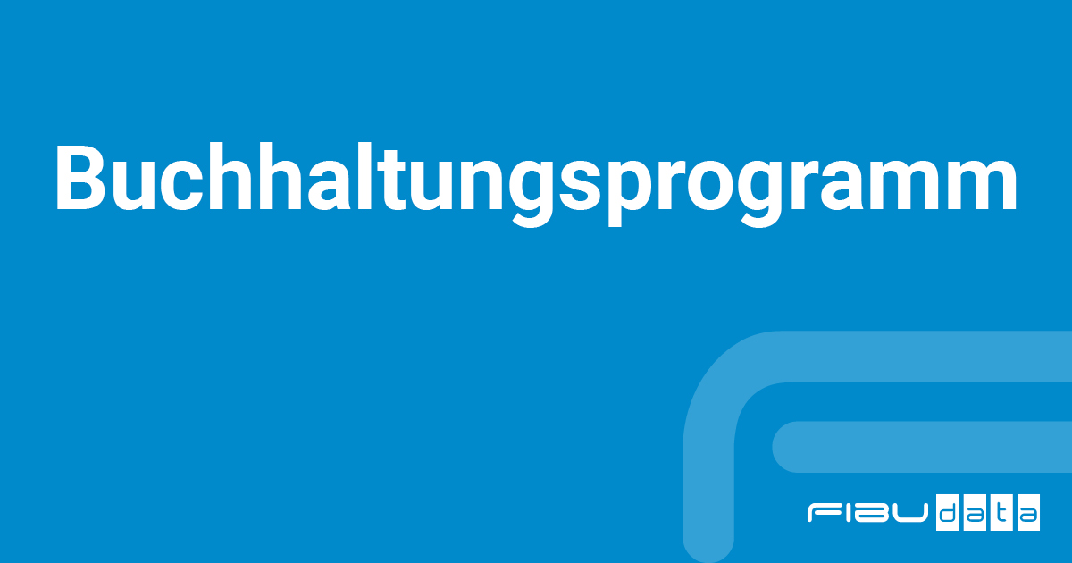 Buchhaltungsprogramm – FIBUdata Softwareentwicklung