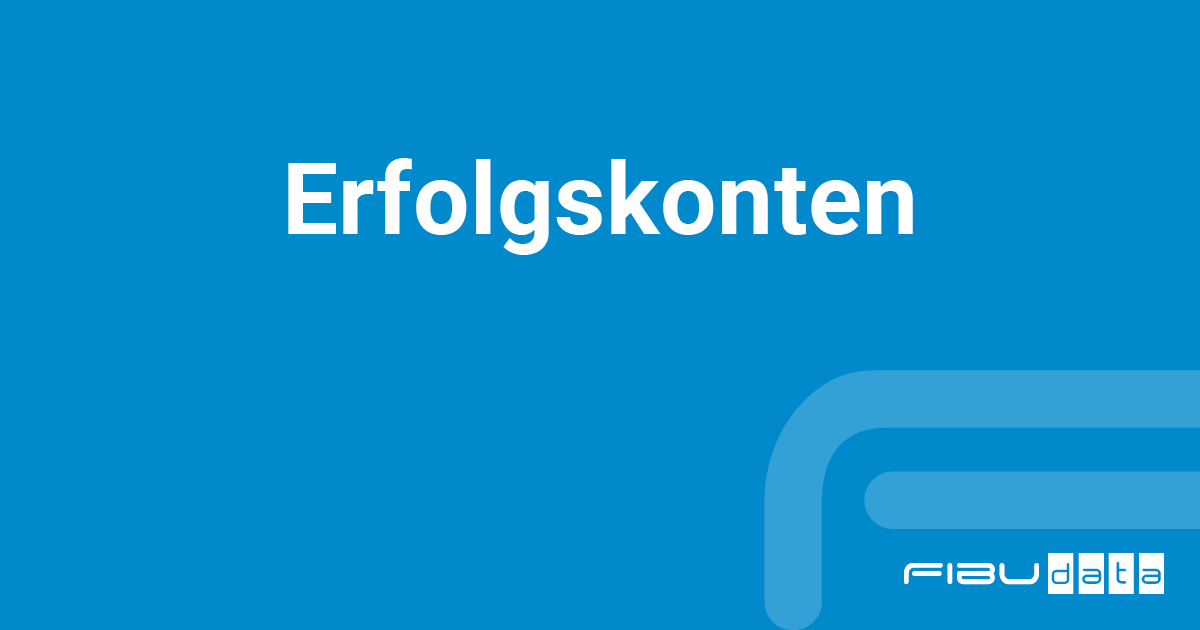 Erfolgskonto – FIBUdata Softwareentwicklung