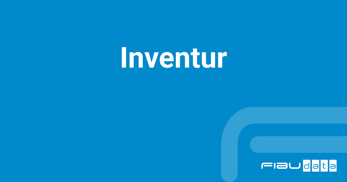 Inventur – FIBUdata Softwareentwicklung