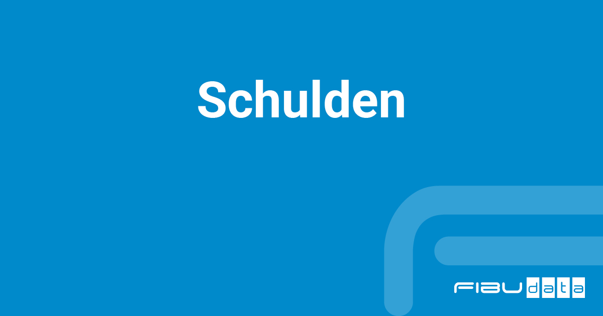Schulden Definition – FIBUdata Softwareentwicklung